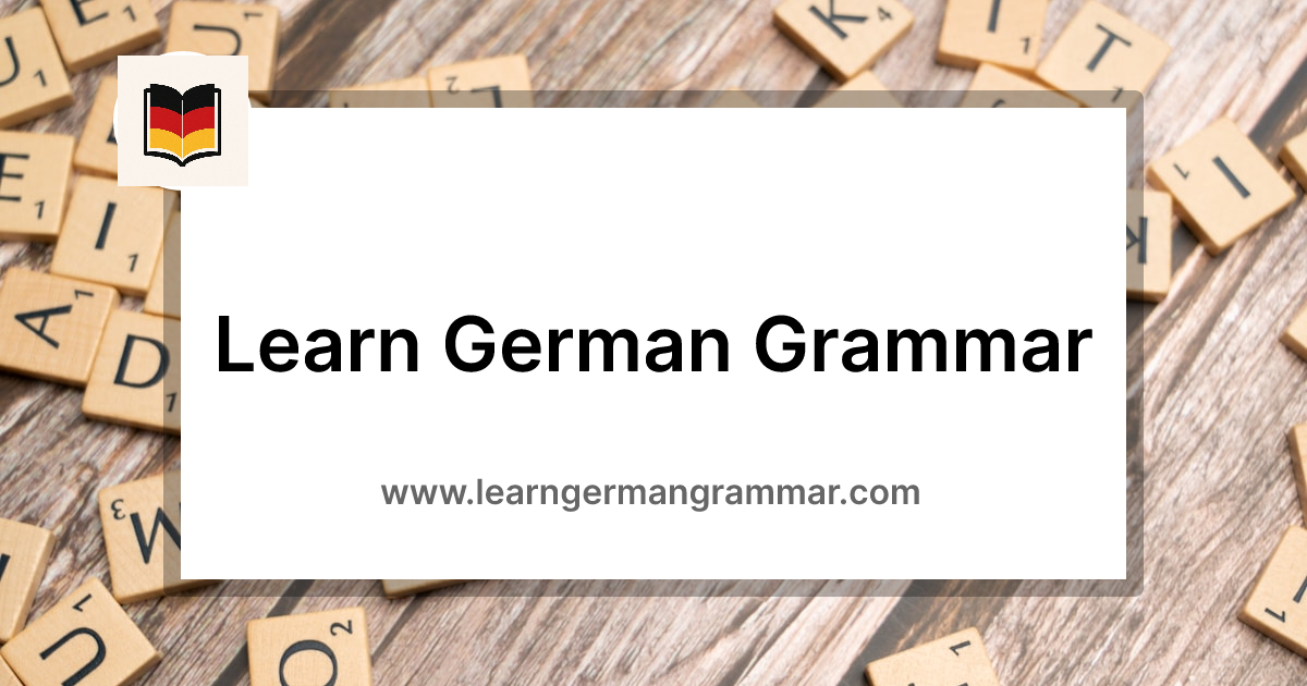 Learn German Grammar